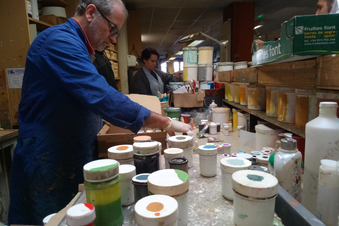 Visite de l'atelier de Marcel Carbonel - Lycée Don Bosco Marseille